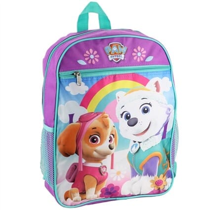 Nick Jr Paw Patrol Everest and Skye Purple Girls Backpack