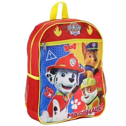 Nick Jr Paw Patrol Marshall With Chase And Rubble Boys Backpack
